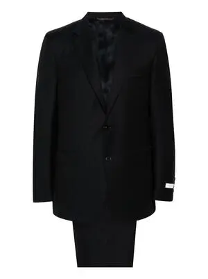 Canali Single-breasted Wool Suit - Blue
