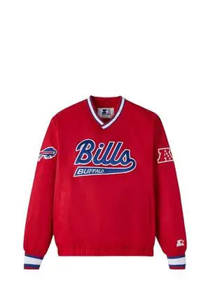 OVO X Nfl Buffalo Bills Starter Trainer Pullover Jacket - Red