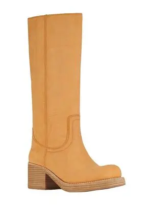 Jeffrey Campbell Tall Square Toe Boots Yellow