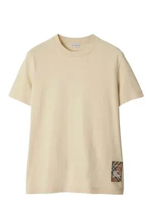Burberry Check Label T-shirt - Nutmeg