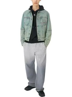 MARINE SERRE Moon Laser Denim Jacket - Blue