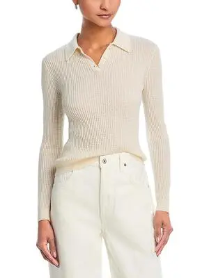Guest In Residence Cashmere Polo Neck Sweater - Cream