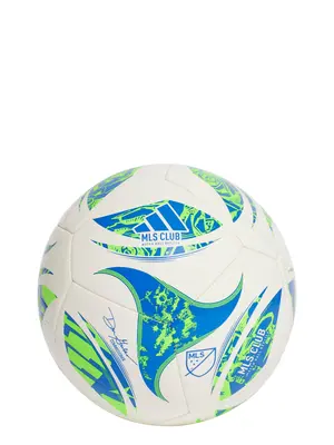 Adidas Mls 25 Club Ball - White / Green / Glow Blue