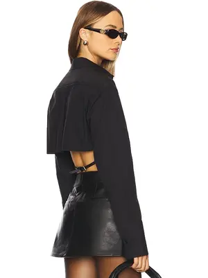 COURTNEY ZHENG Belt Back Top