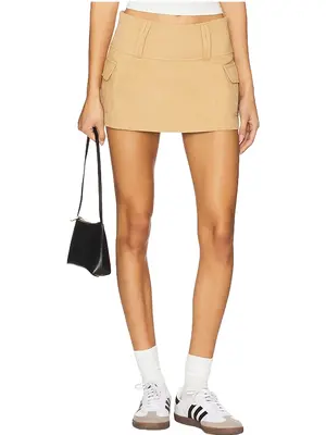 Superdown Kori Mini Skirt - Khaki