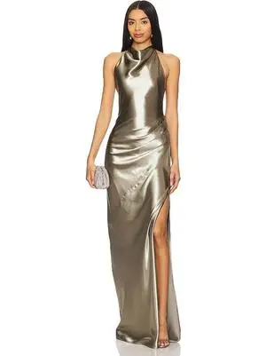 LOVERS AND FRIENDS Lovers And Friends Kamiah Gown Sage Green