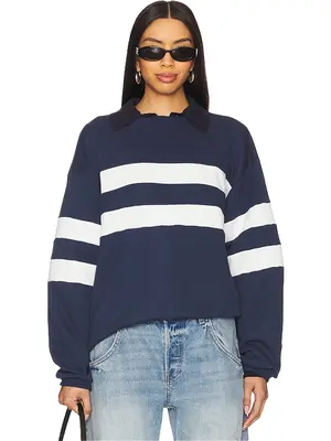 Superdown Jordy Oversized Crewneck - Navy