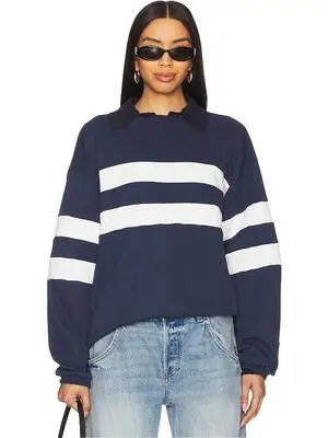 Superdown Jordy Oversized Crewneck - Navy