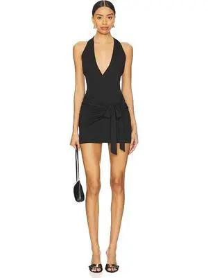Superdown Chloe Halter Mini Dress - Black