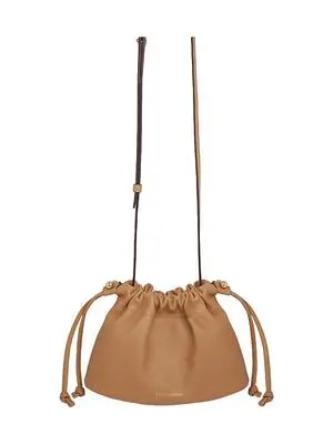 Strathberry Charlotte Drawstring Crossbody Bag - Caramel