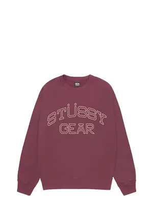 StÜssy Gear Crewneck - Oxblood