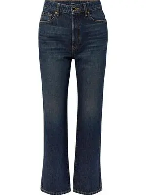 Khaite Abigail High-rise Straight-leg Jeans - Blue