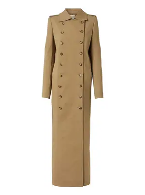 Khaite Mallory Double-breasted Trench Coat - Beige