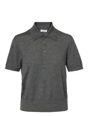 Burberry Wool Polo Shirt - Grey