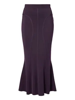 Nina Ricci Peplum Maxi Skirt - Purple