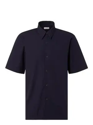 Dries Van Noten Cotton Poplin Bowling Shirt - Blue