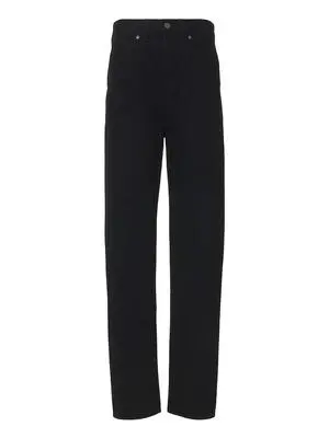 Khaite Corben High-rise Tapered Jeans - Black