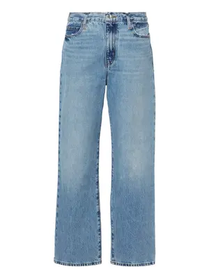 FRAME Le Jane Cropped Straight Jeans - Blue