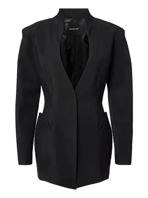 MUGLER Oversized Blazer - Black