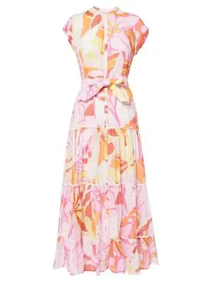 Poupette St Barth Poupette St Barth Kora Printed Midi Dress Multicoloured