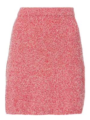 FERRAGAMO Cotton-blend Miniskirt - Red