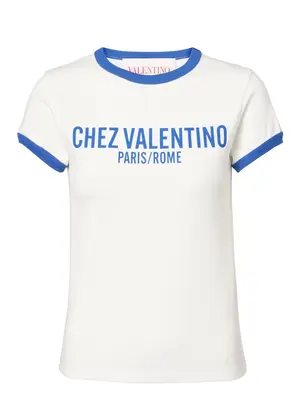 Valentino Garavani Logo Cotton T-shirt - White