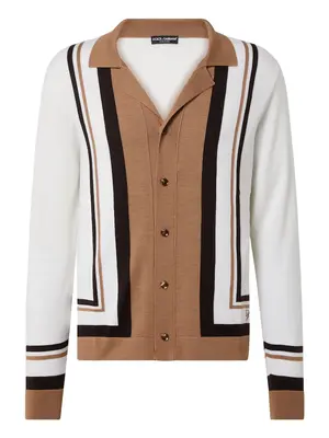 Dolce & Gabbana Wool And Silk Jacquard Cardigan - Multicoloured