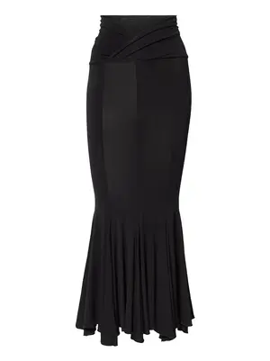 NENSI DOJAKA Zoe Flared Maxi Skirt - Black