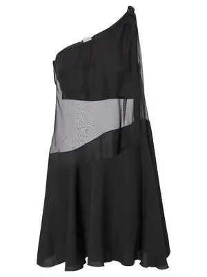 NENSI DOJAKA Daphne One-shoulder Minidress - Black