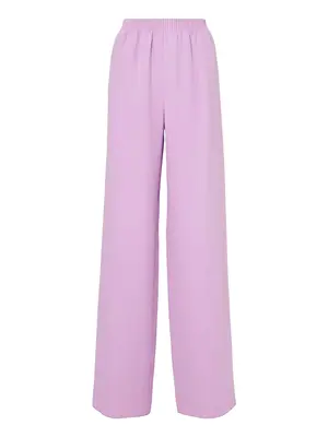 Valentino Garavani Cady Couture Wide-leg Pants - Purple