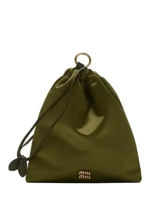 Miu Miu Satin Pouch - Green