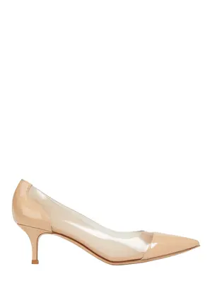 GIANVITO ROSSI Plexi 55 Pumps - Neutral
