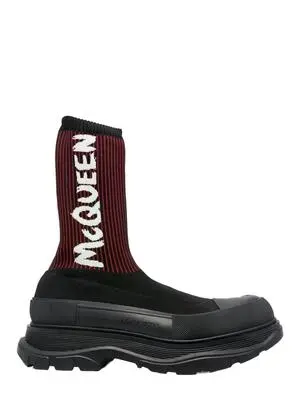 Alexander McQueen Tread Slick Sock Boot - Black