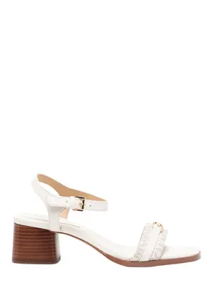 Michael Kors 50mm Mandy Sandals - White
