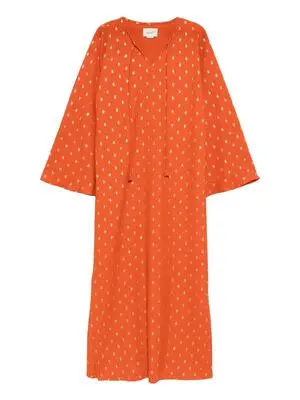 BAMBAH Polka Dot Kaftan - Orange