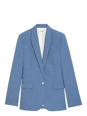 Zadig&Voltaire Strass Valse Blazer - Blue