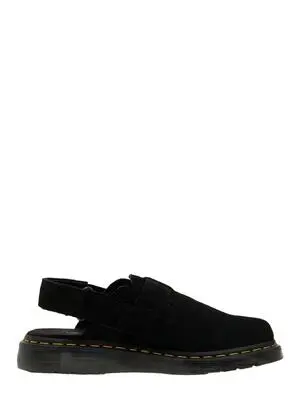 Dr. Martens Buckle Slingback Slippers - Black