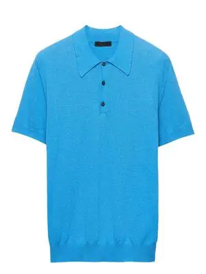 Prada Cotton Polo Shirt - Blue