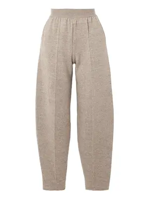 Loro Piana Loro Piana Linen And Cashmere-Blend Tapered Pants Beige