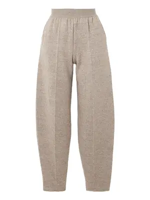Loro Piana Linen And Cashmere-blend Tapered Pants - Neutrals