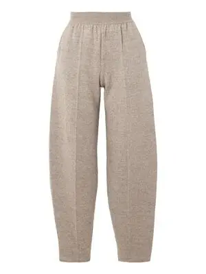 Loro Piana Linen And Cashmere-blend Tapered Pants - Neutrals