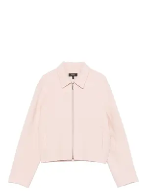 Theory Cropped Jacket - Pink