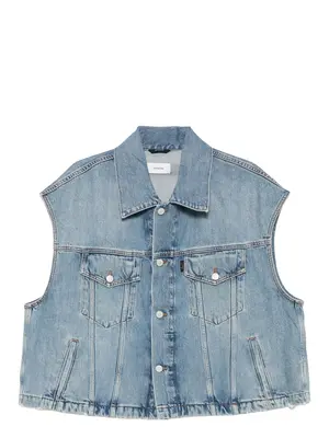 HAIKURE Denim Gilet - Blue