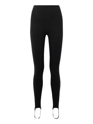 Spanx Spanxsupersmooth Perfectfit Stretch-ponte Stirrup Leggings - Black