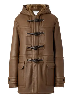 Bottega Veneta Auckland Shearling Jacket - Brown