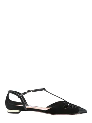 AQUAZZURA Camille Flat Pumps - Black