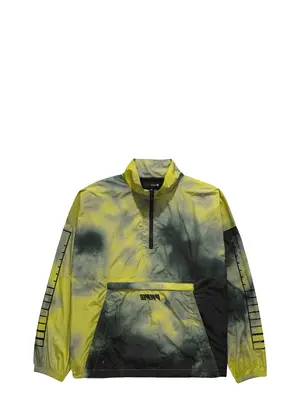 PURPLE BRAND 1/2 Zip Mock Neck Yellow Smoke