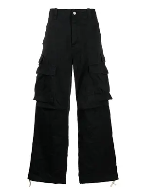 PURPLE BRAND Double Pocket Cargo - Black