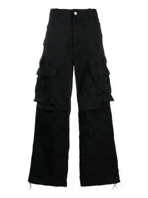 PURPLE BRAND Double Pocket Cargo - Black
