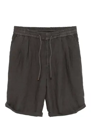 Brunello Cucinelli Linen Shorts - Brown